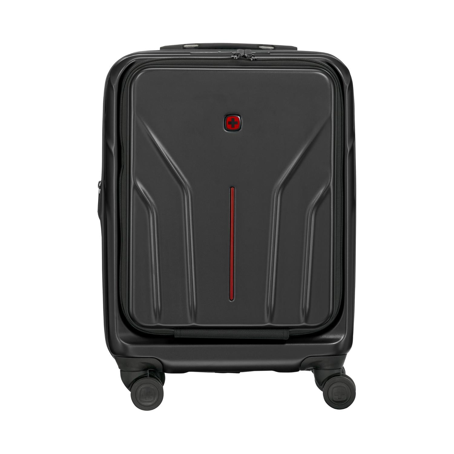 Wenger Amplix Hardside Expandable 55cm Cabin Luggage Trolley Black ...