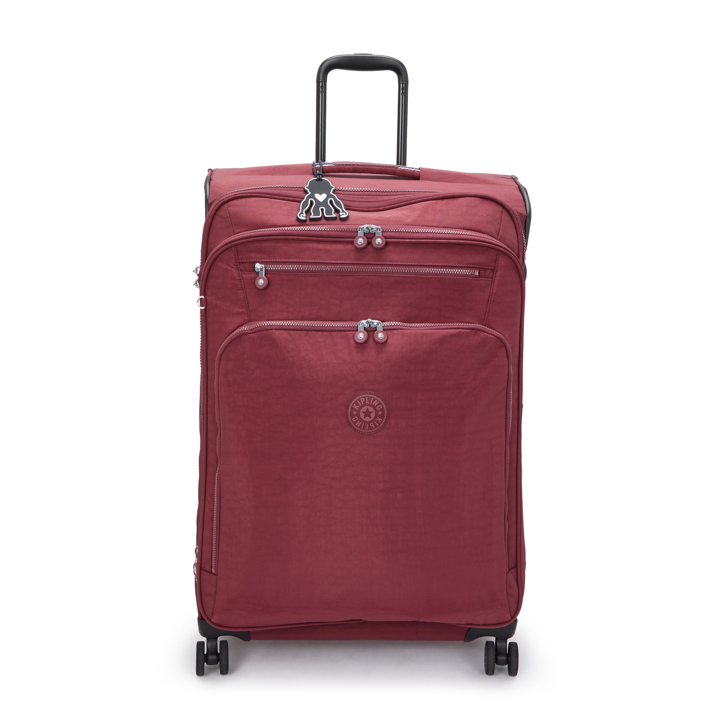 Kipling New Youri Spin L Lounge Wine Large expandable wheeled luggage ...