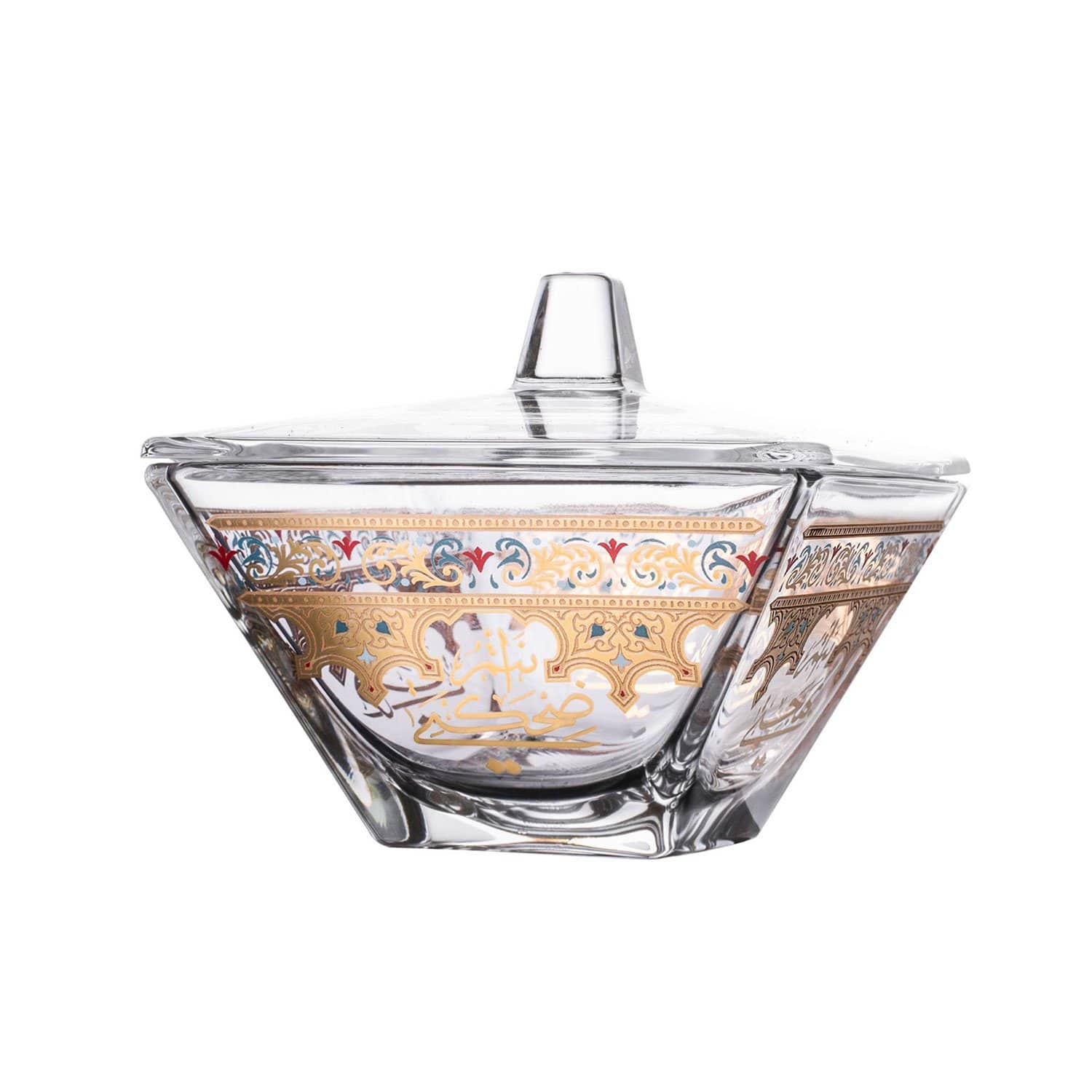 DIMLAJ SUROOR GLASS SUGAR BOWL GOLD - 47002 – Jashanmal Bahrain