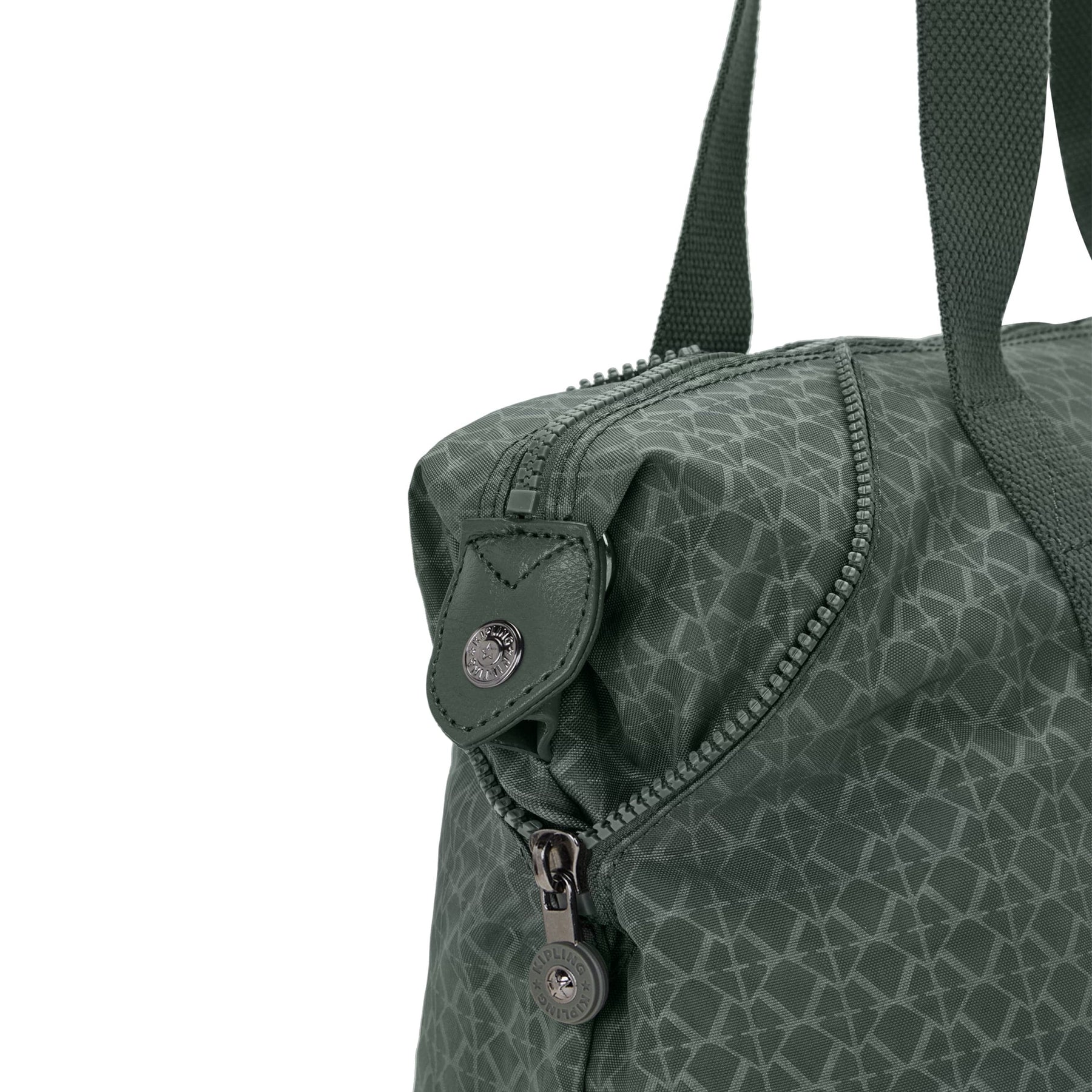 Kipling-Art-Medium Tote-Sign Green Embosse-21091-F6C – Jashanmal Bahrain