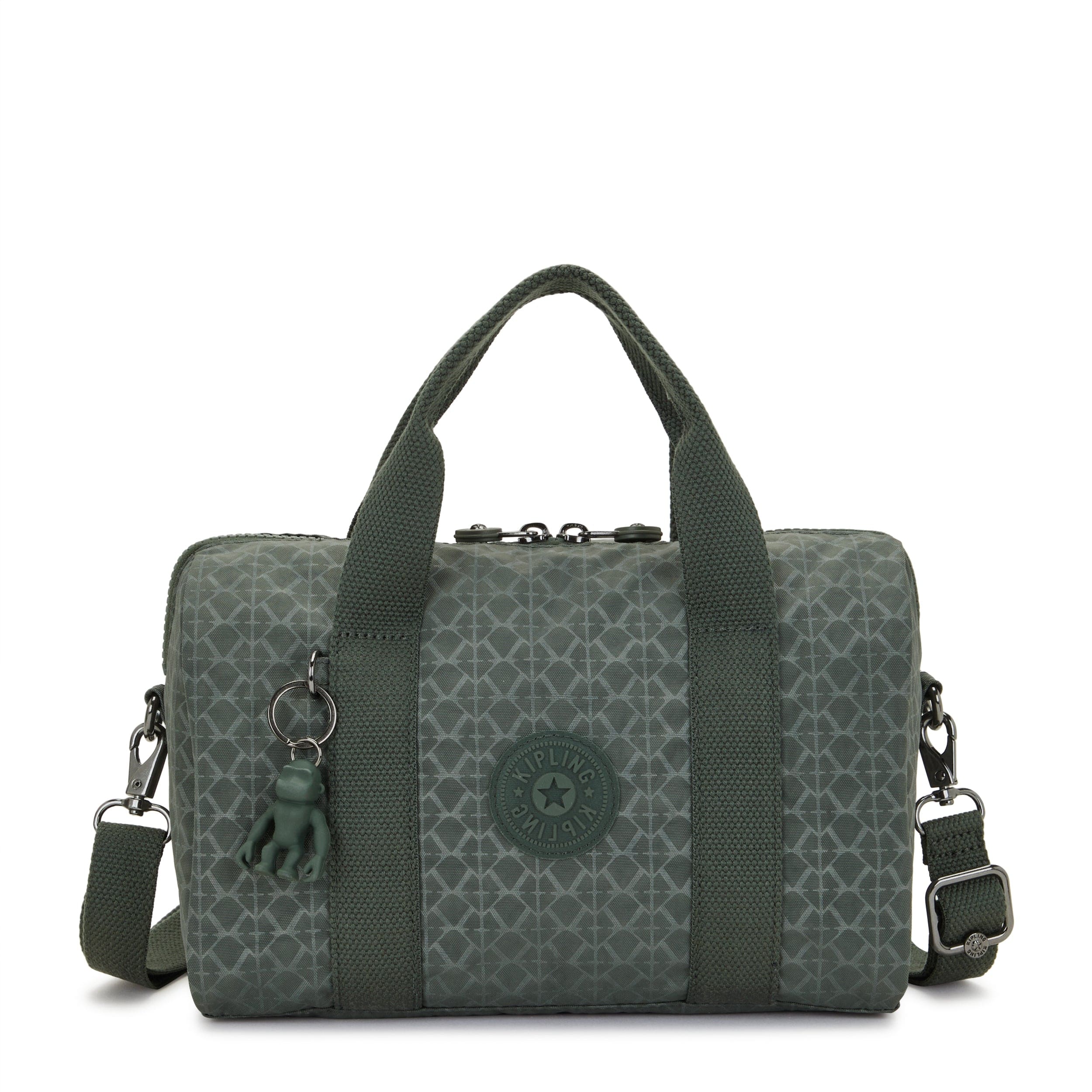 Kipling-Bina M-Medium Handbag (With Detachable Shoulderstrap)-Sign Gre ...