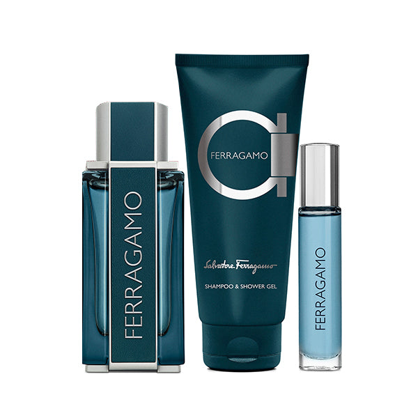 Salvatore Ferragamo Intense Leather For Men Spring Coffret (Gift Set E – Jashanmal Bahrain
