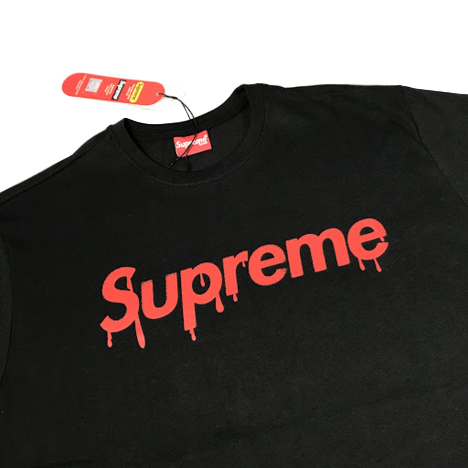 Supreme Logo T-Shirt - Black - STHU13-BLK-XS – Jashanmal Bahrain